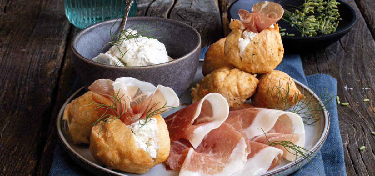 Ricetta Coccoli fiorentini al pepe, Culatta Madame e ricotta